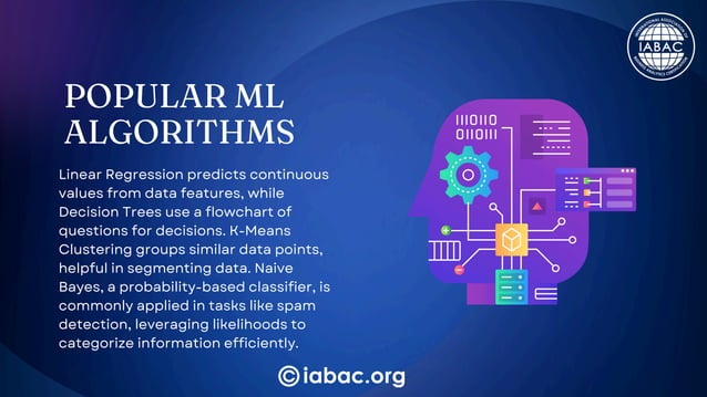 A Beginner’s Guide to Machine Learning Algorithms | IABAC | PPT