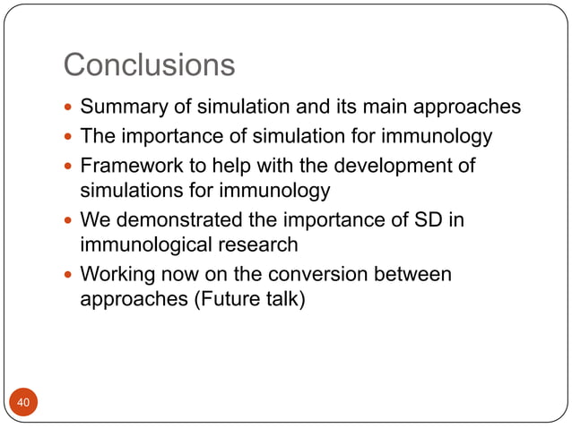 A Beginner’S Guide To Simulation In Immunology | PPT