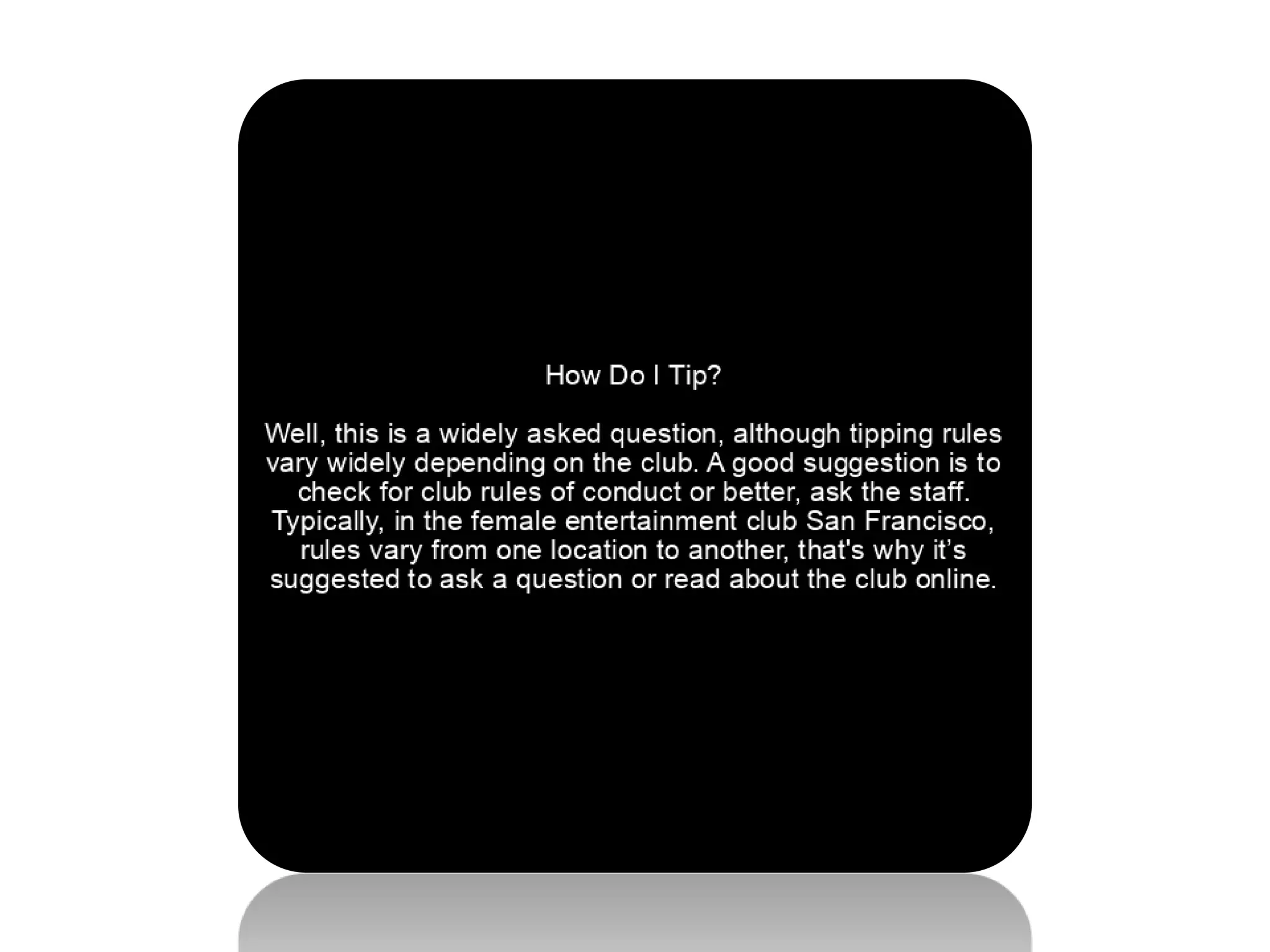 A Beginners Guide to Strip Club Etiquette | PPTX