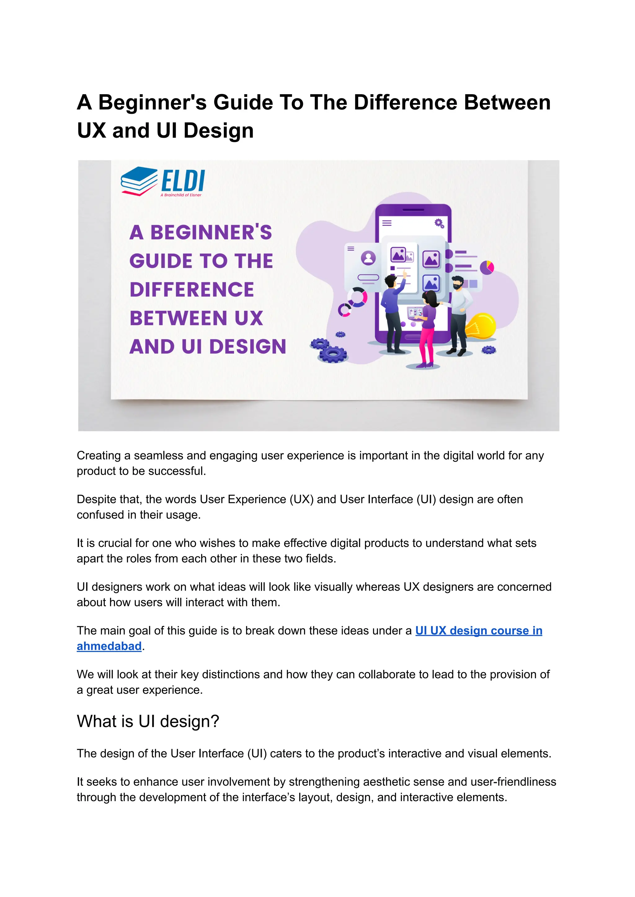 A Beginner's Guide To The Difference Between UX and UI Design.pdf ...
