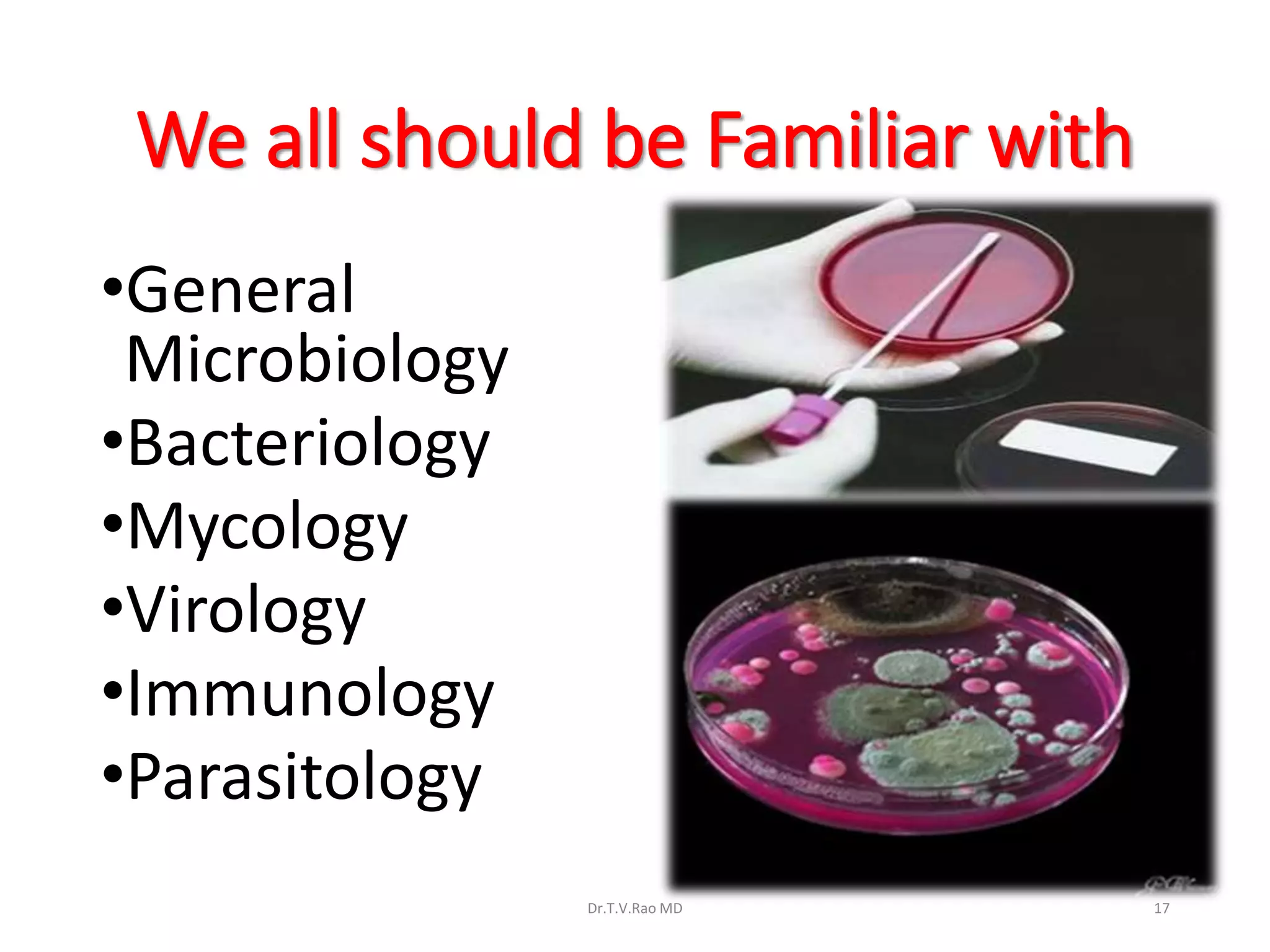 MEDICAL MICROBIOLOGY revisiting the history by Dr.TV.Rao MD medical ...