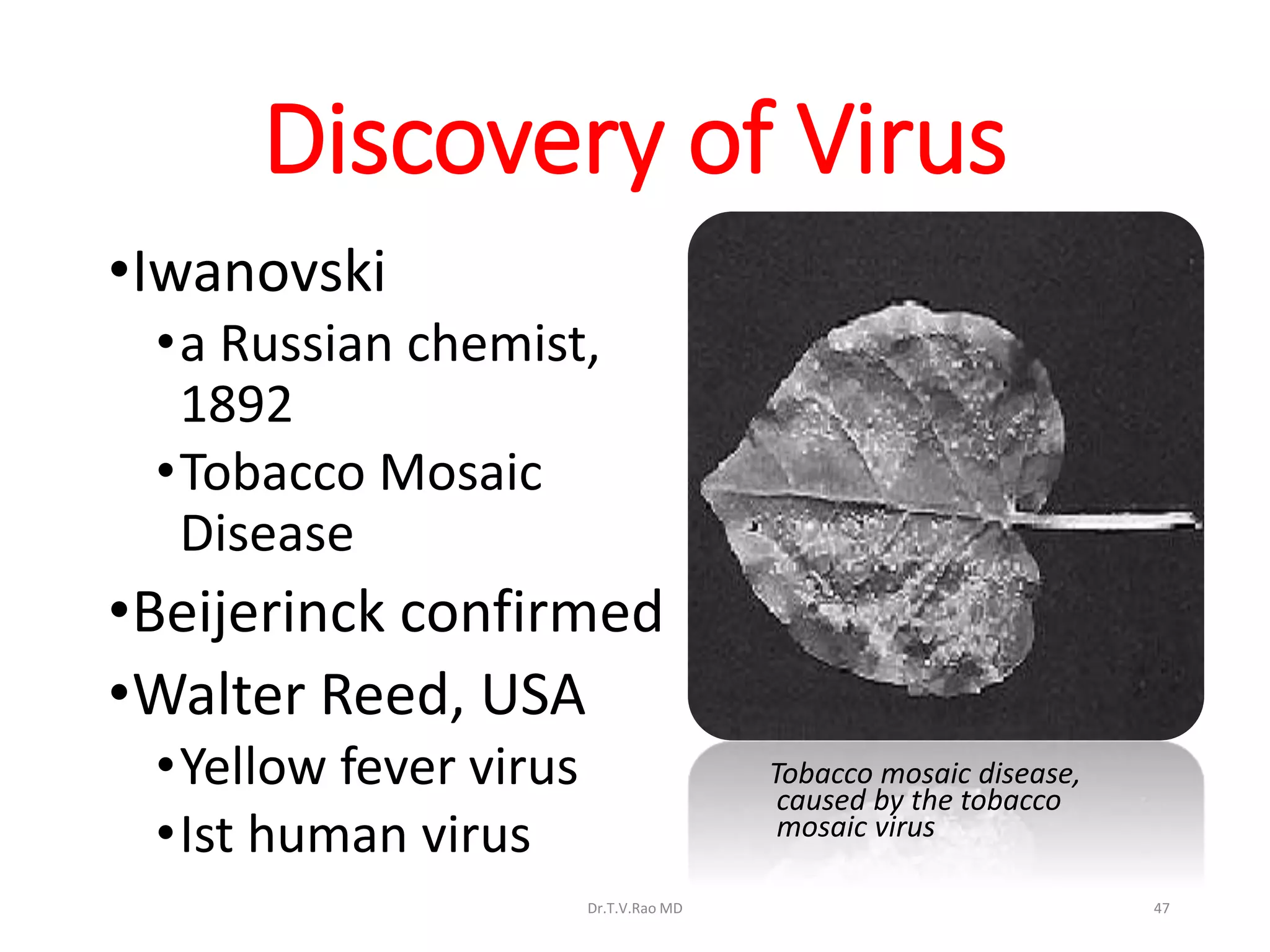 MEDICAL MICROBIOLOGY revisiting the history by Dr.TV.Rao MD medical ...