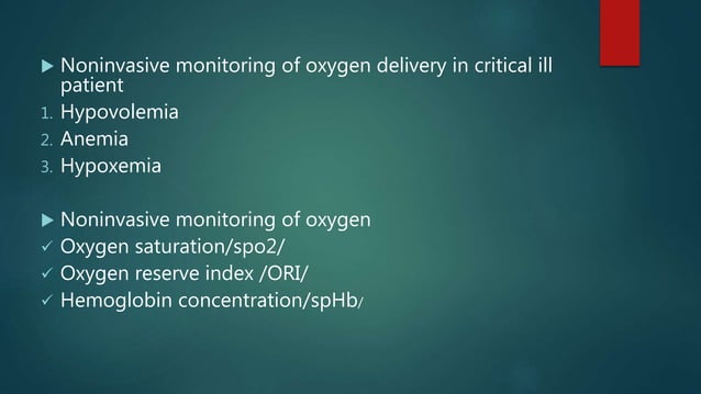 noninvasive monitoring in ICU | PPTX
