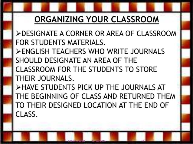 ELEMENTS OF CLASSROOM MANAGEMENT | PPTX