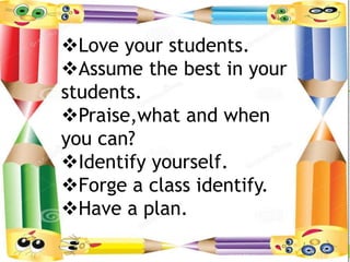 ELEMENTS OF CLASSROOM MANAGEMENT | PPTX
