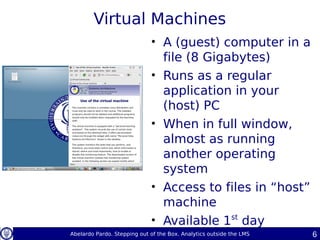 Stepping out of the box. Toward Learning Analytics outside of the LMS | PPT