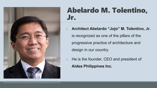 Abelardo Tolentino Jr. - Aidea Philippines Inc. | PPTX