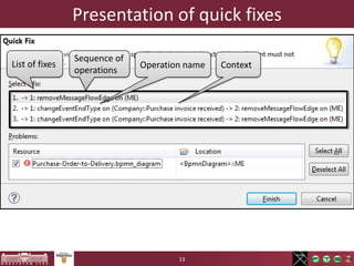 Quick fix generation for DSMLs | PPT