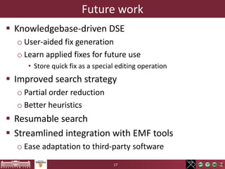 Quick fix generation for DSMLs | PPTX | Graphics Software | Computer Software and Applications