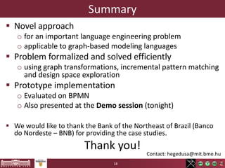 Quick fix generation for DSMLs | PPT