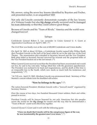 Abe Lincoln Virtuoso Team of Rivals | PDF