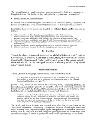 Abe Lincoln Virtuoso Team of Rivals | PDF