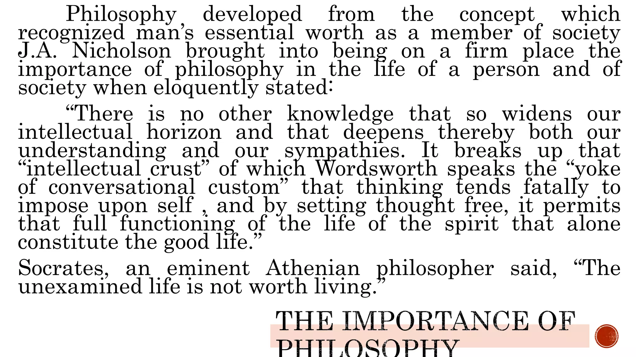 SCOPE OF PHILOSOPHICAL FOUNDATIONS | PPTX