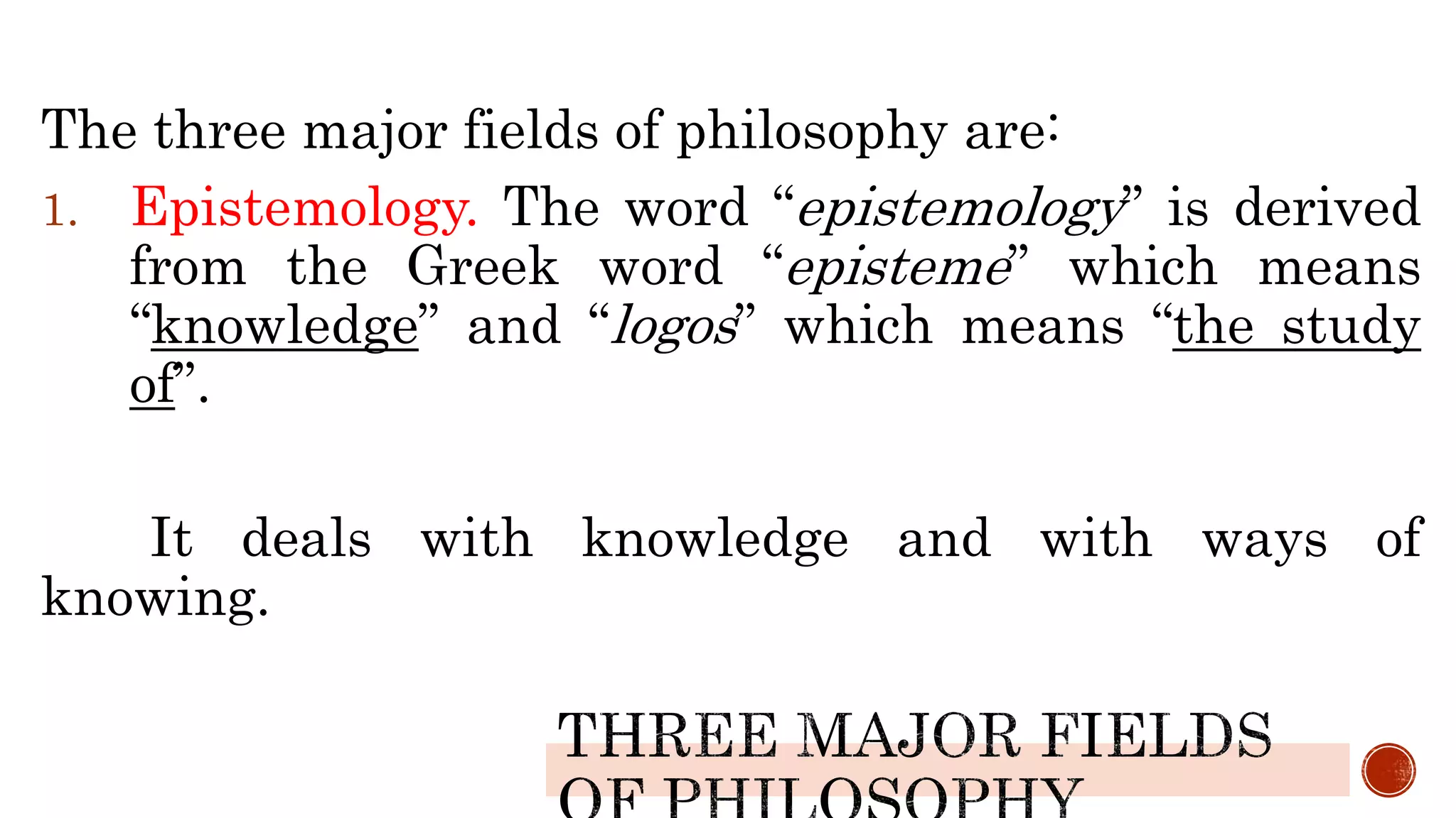 SCOPE OF PHILOSOPHICAL FOUNDATIONS | PPTX