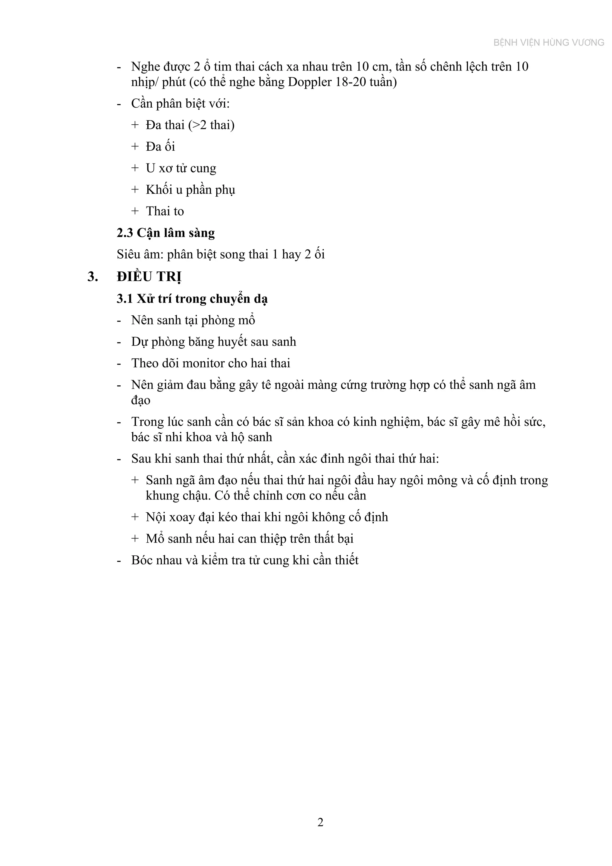 Song thai tử 34 tuần chuyển dạ | PDF