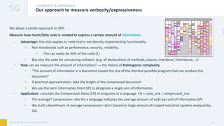 A benchmark based approach to determine language verbosity - Hans ...
