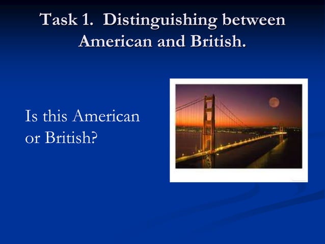 American and British English | PPSX