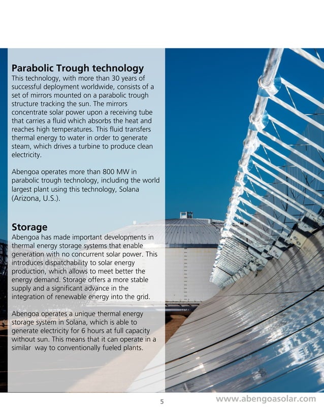 Abengoa Solar, power for a sustainable world | PDF