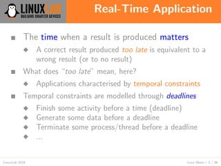Luca Abeni - Real-Time Virtual Machines with Linux and kvm | PPT