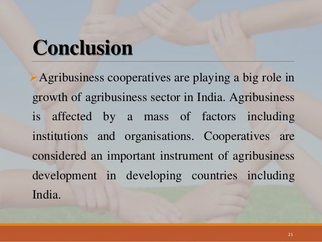 Role Of Cooperatives in AgriBusiness Development Role Of Cooperatives in AgriBusiness Development