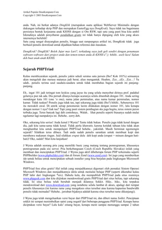PHPTriad: Cara Gampang Belajar PHP di WINDOWS | PDF