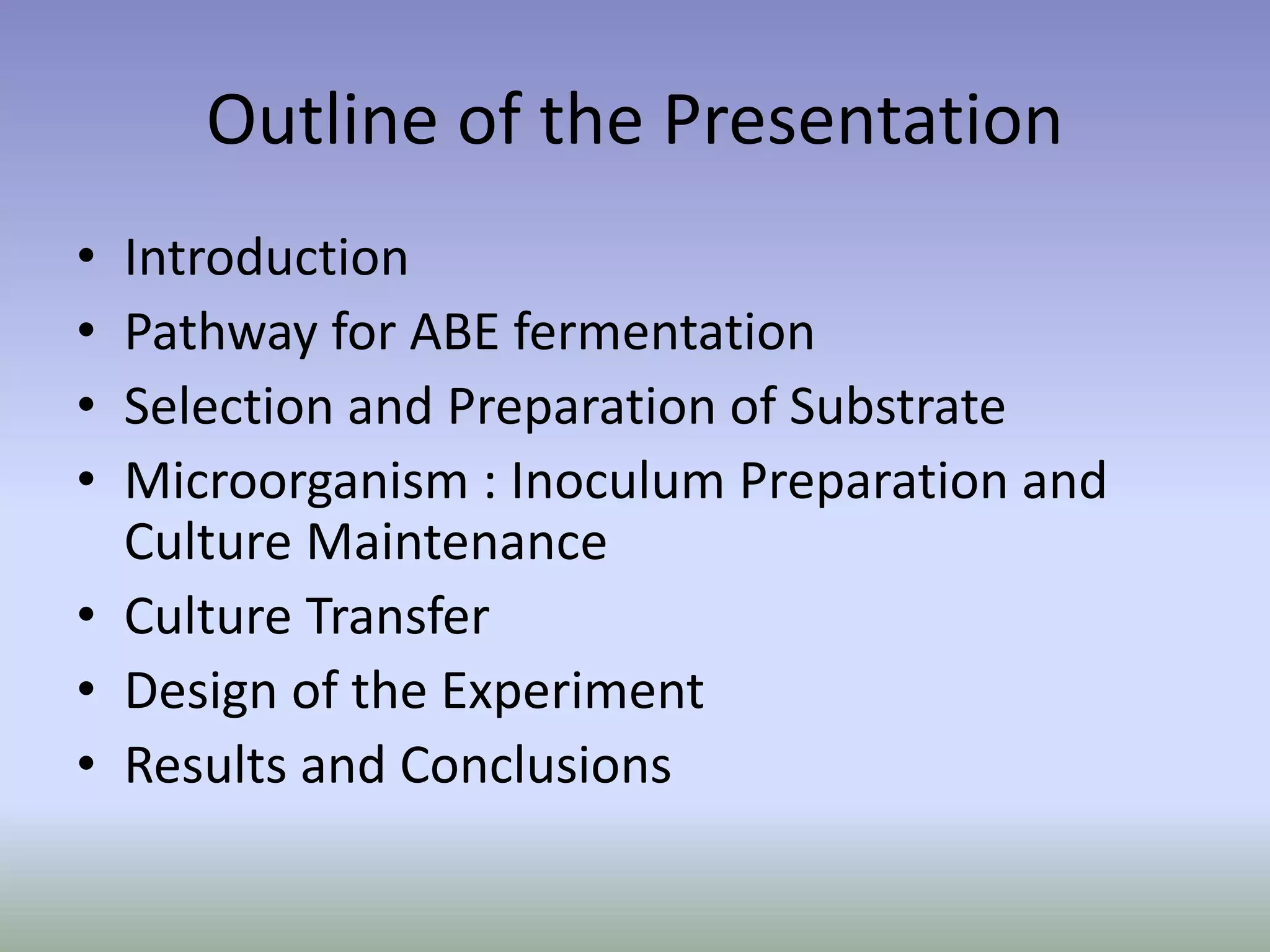 Optimization of ABE Fermentation from Rice Husk Medium using ...
