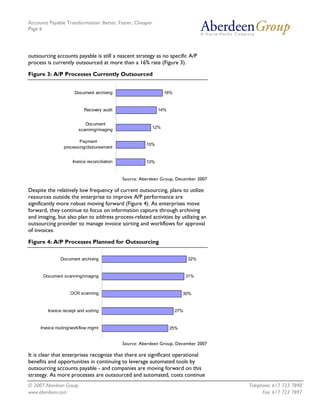 Aberdeen Group: Accounts Payable Transformation | PDF