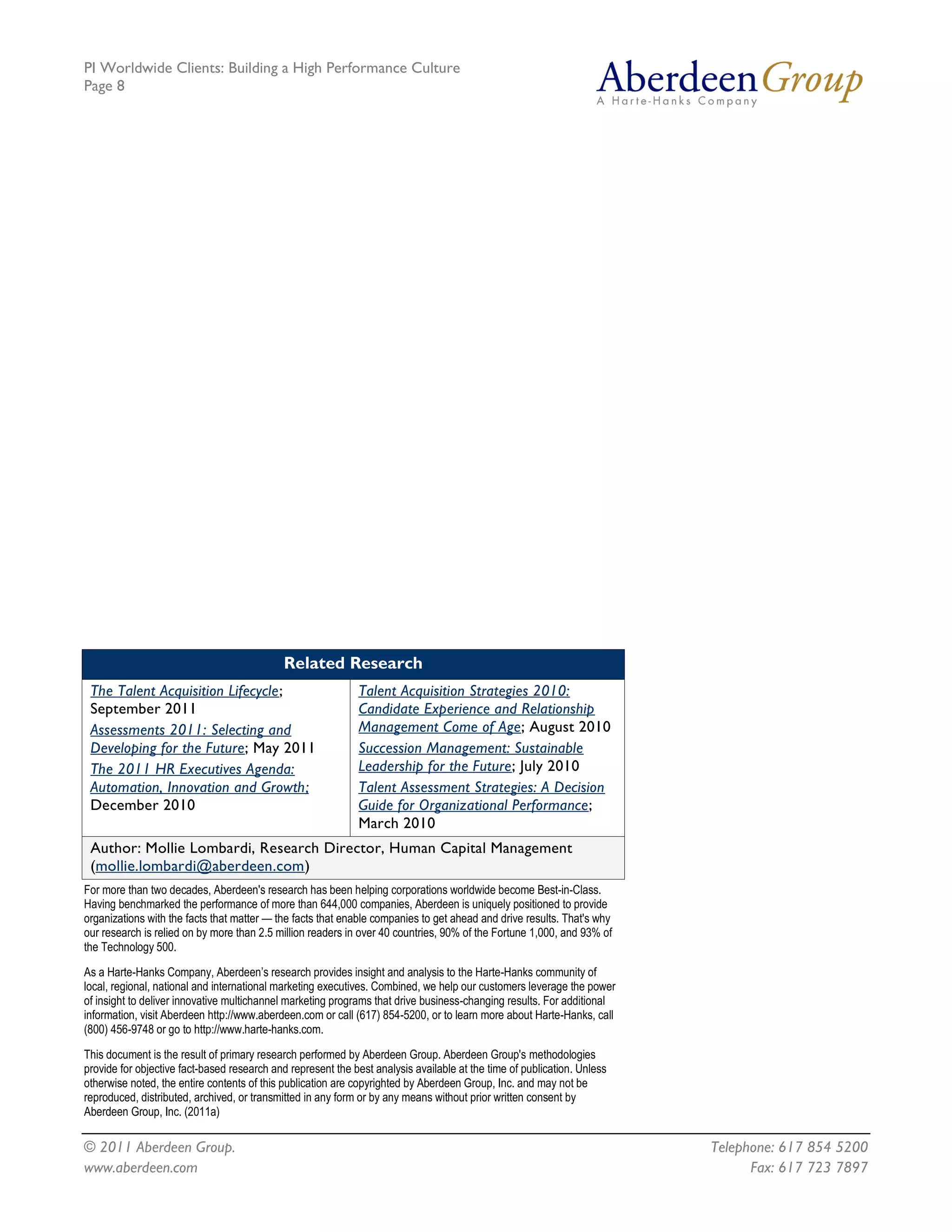 Aberdeen Research Brief | PDF