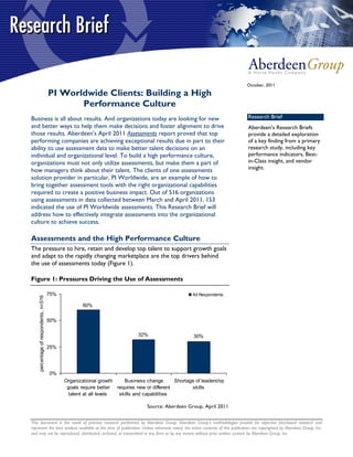 Aberdeen Research Brief | PDF