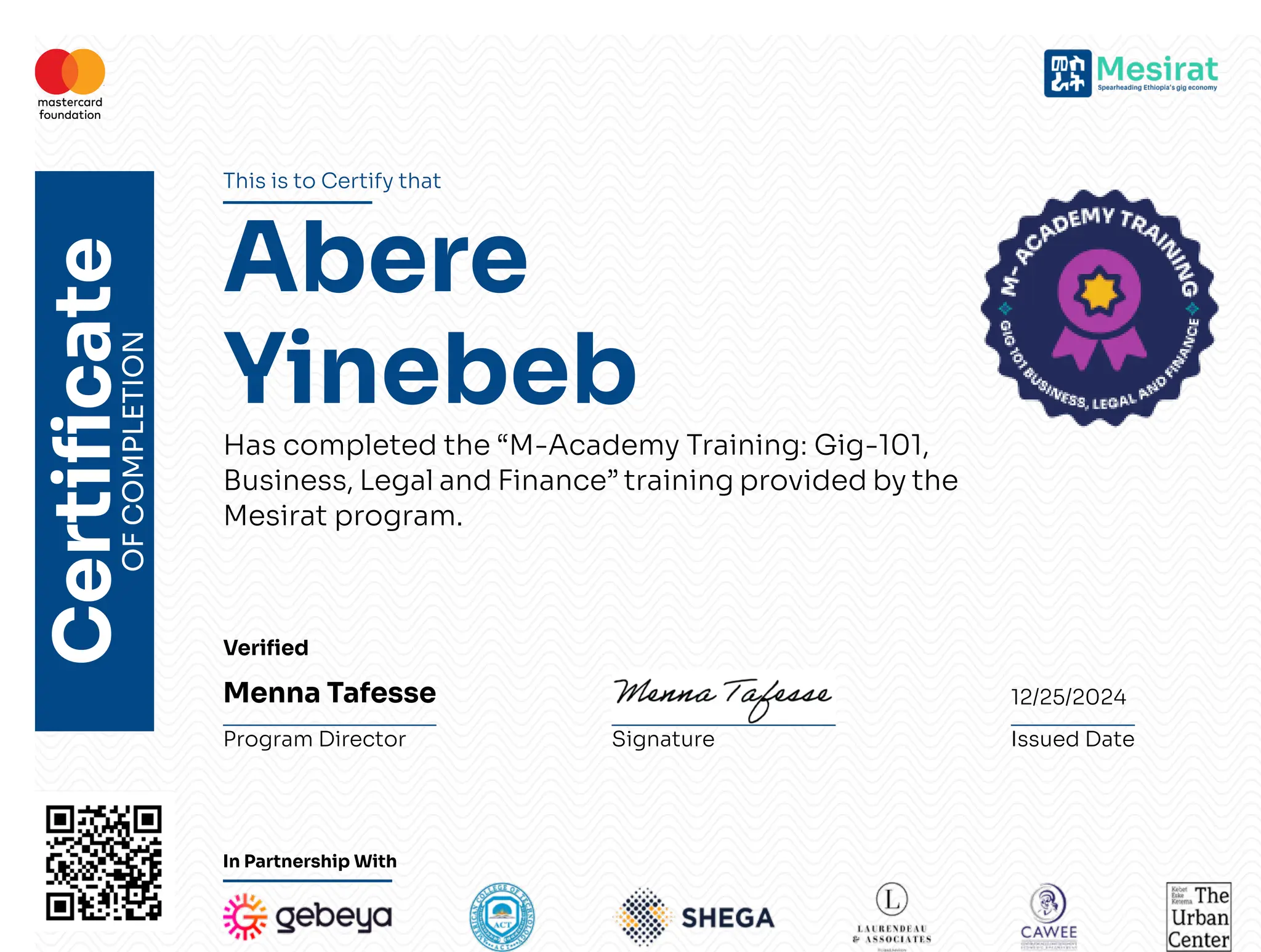 Abere Yinebeb_Certificate.pdf use dilla t | PPT