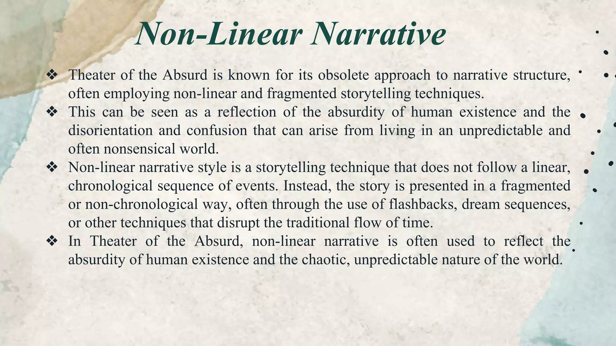 The_Use_of_Non-Linear_Narrative_in_Theater_of_the_Absurd.pptx