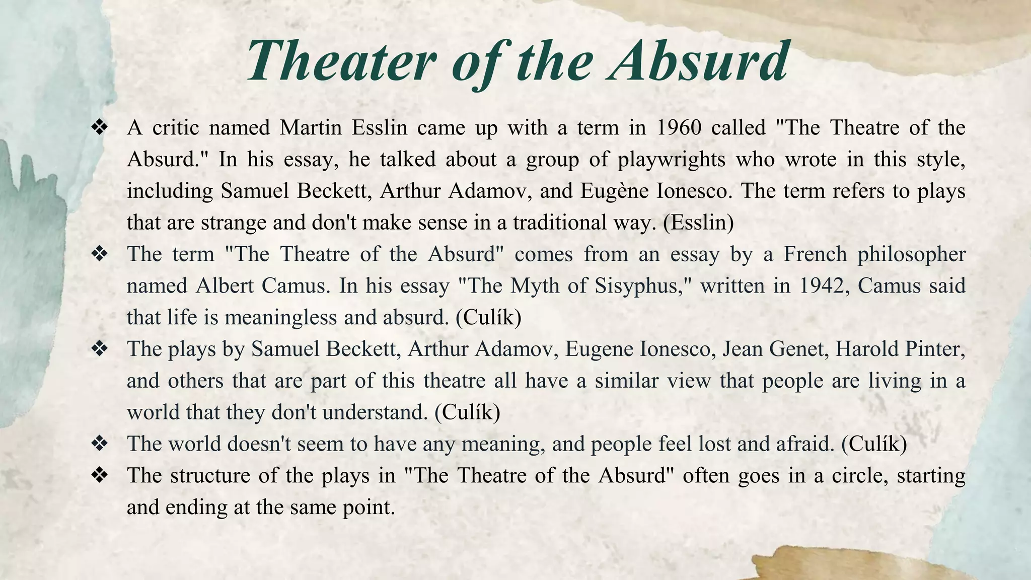 The_Use_of_Non-Linear_Narrative_in_Theater_of_the_Absurd.pptx