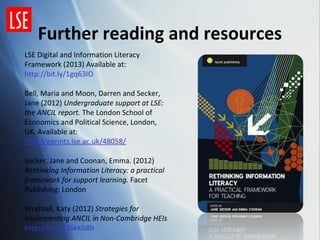 Researching information literacy: from theory to practice | PPT