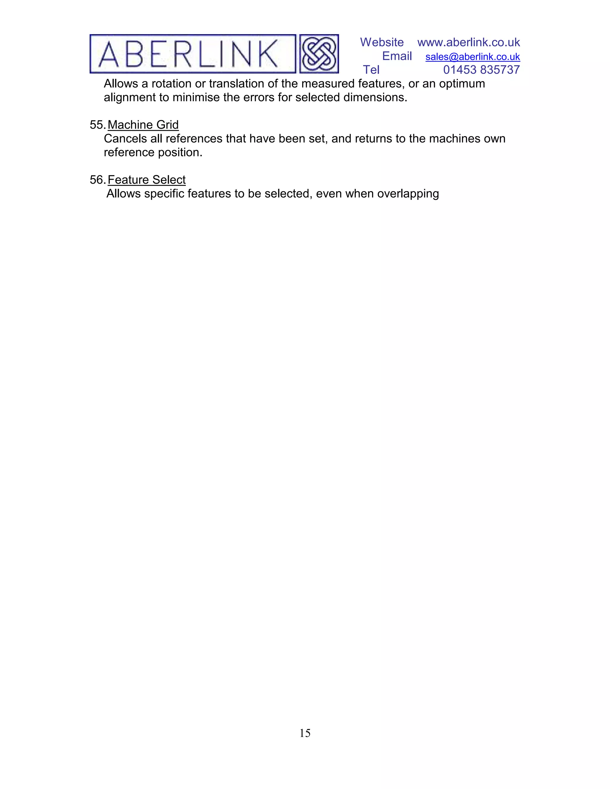 Aberlink 3 d manual | PDF