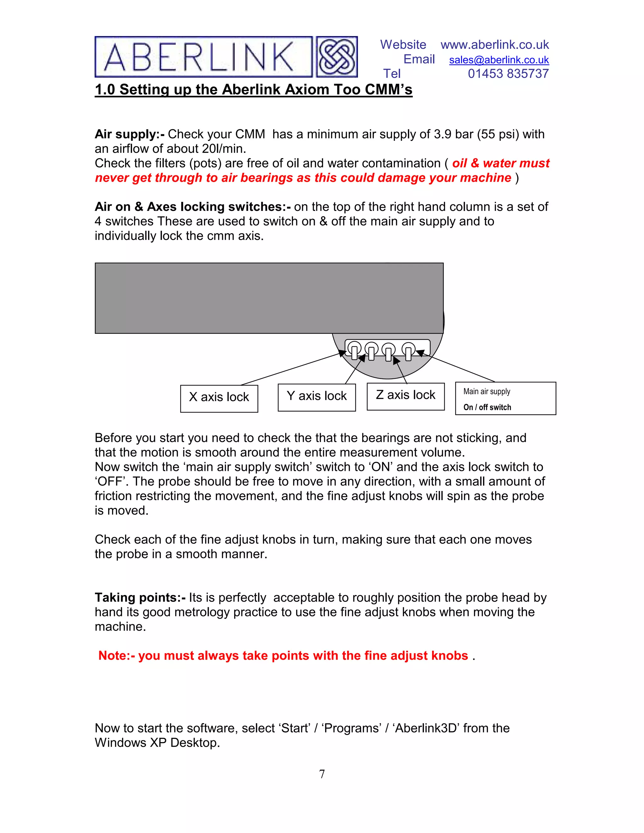 Aberlink 3 d manual | PDF