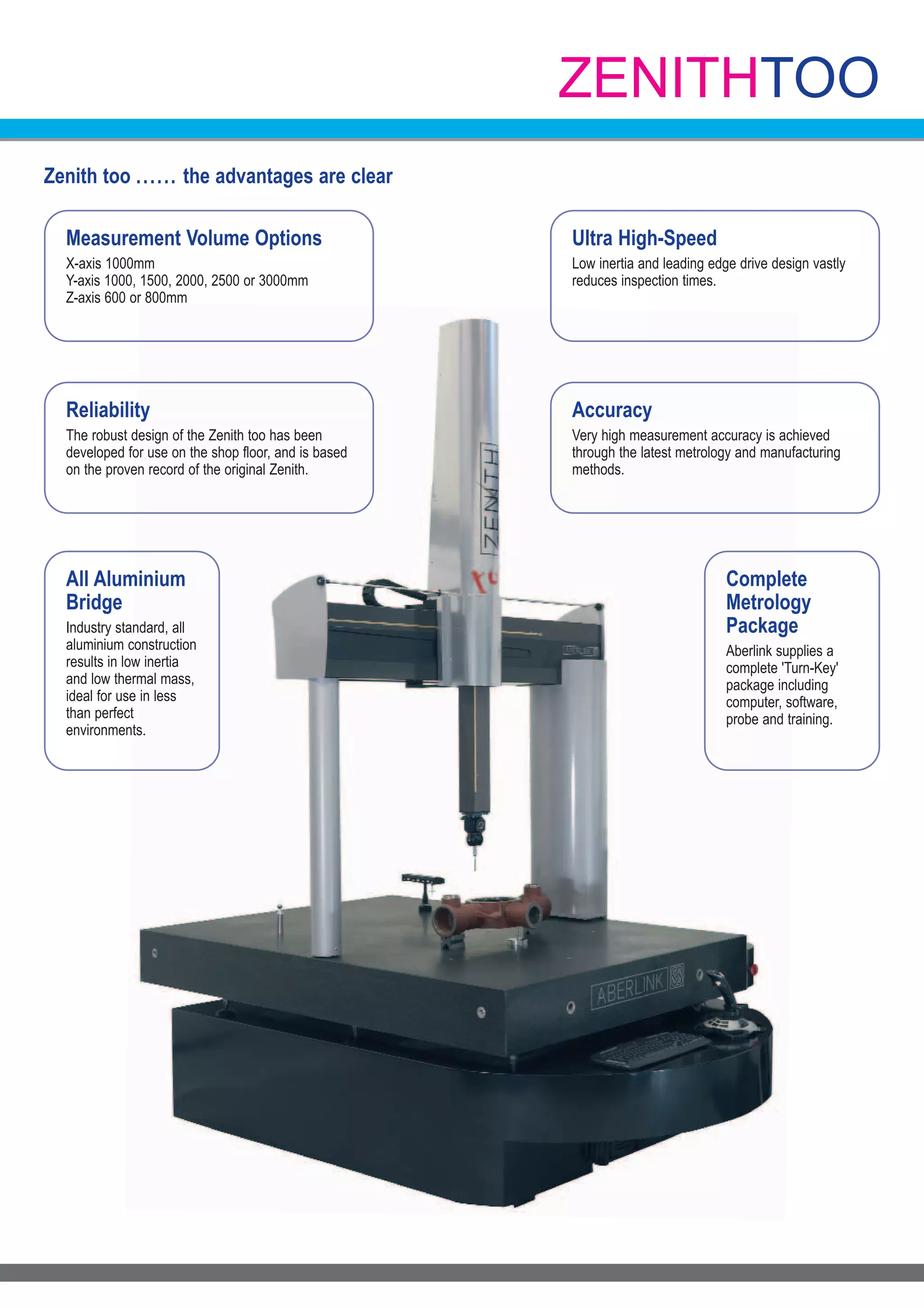 Maquina de medicion por coordenadas Aberlink zenith too | PDF