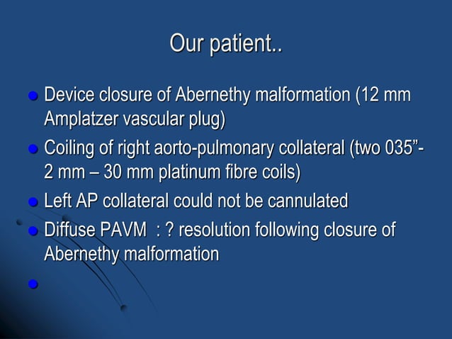 Abernethy and PAVM.pptx | Lung and Respiratory Health | Diseases and ...