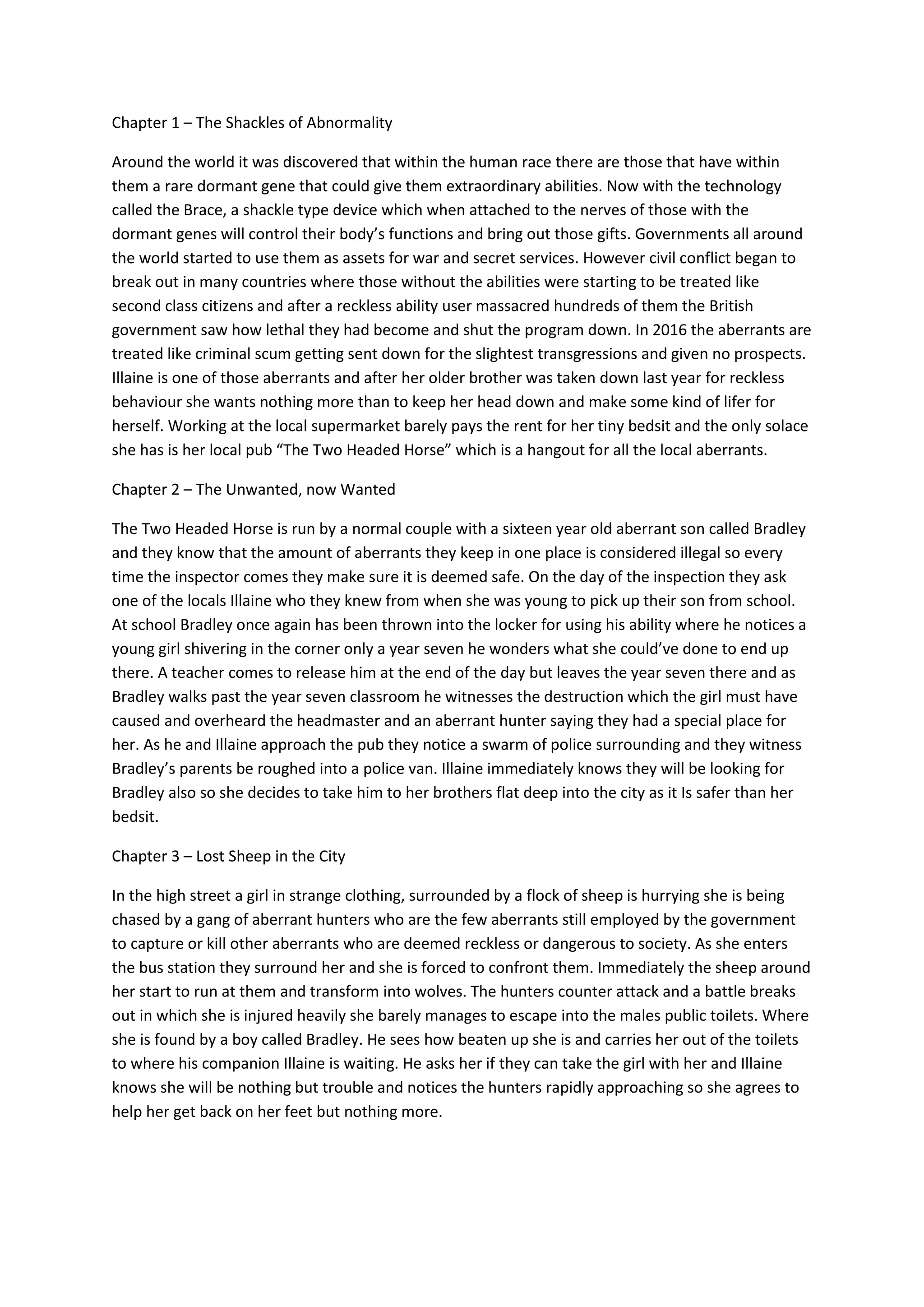 Aberrant no exile plot | PDF