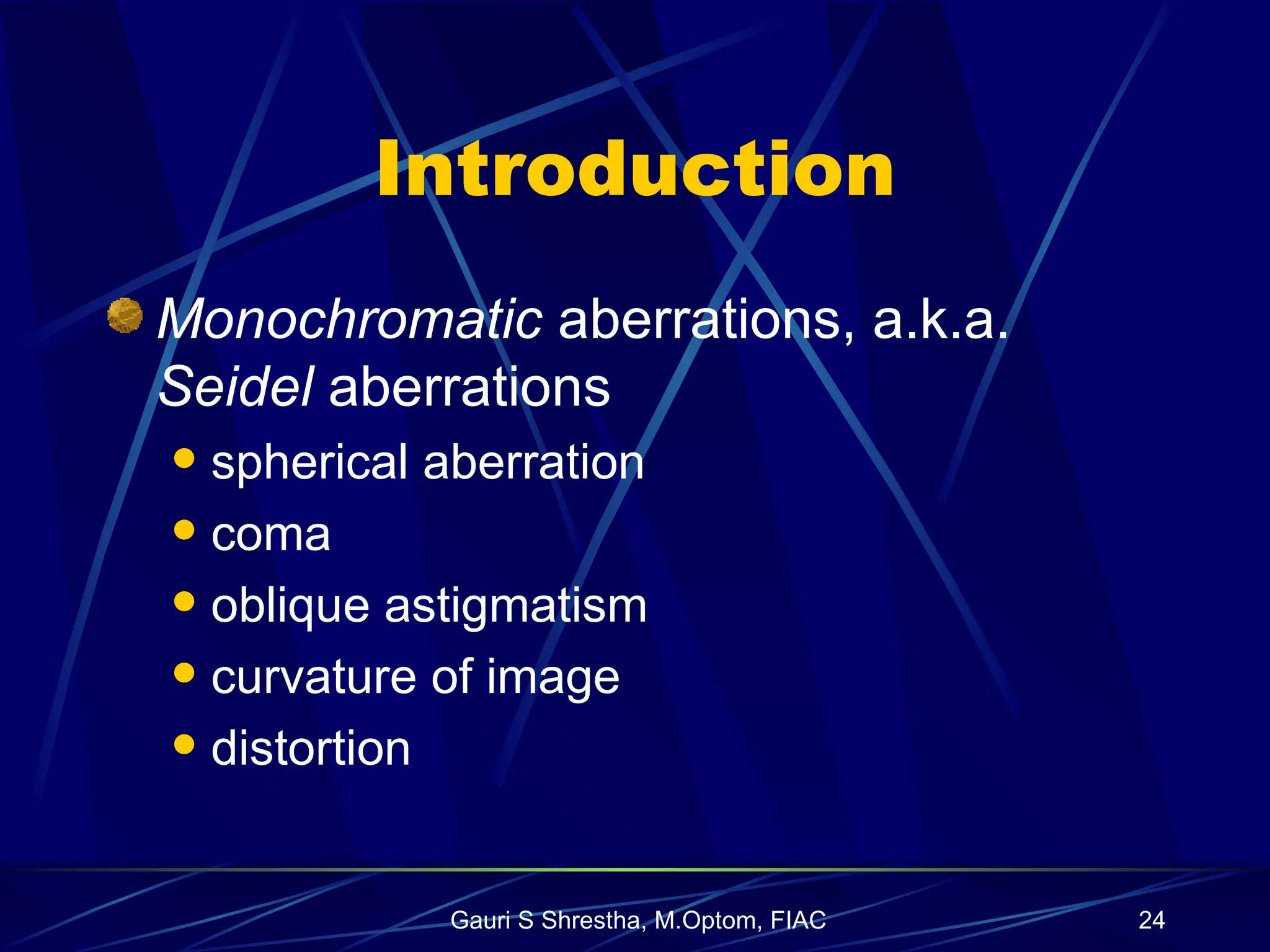 Aberrations | PPT