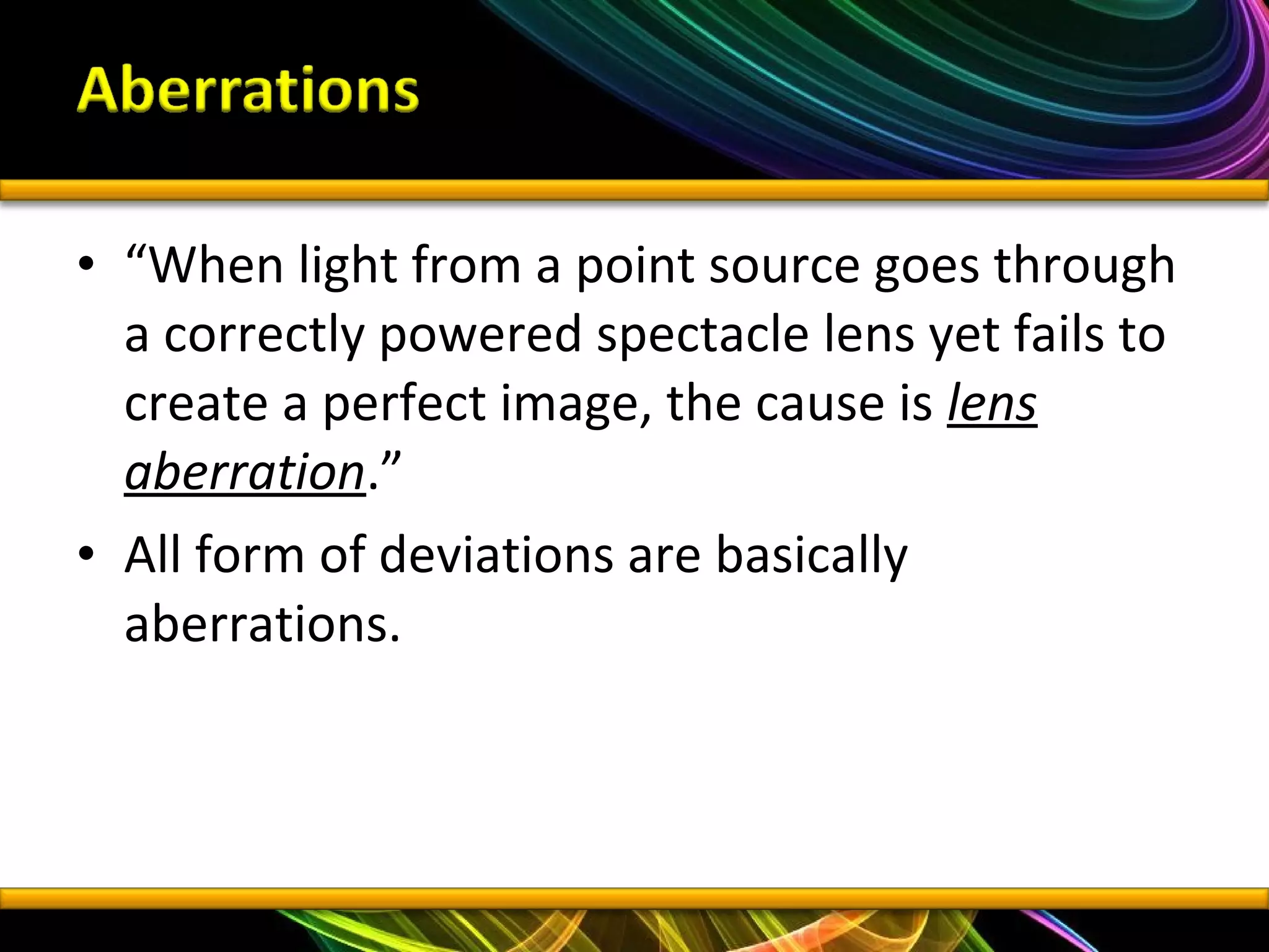 Aberrations | PPT