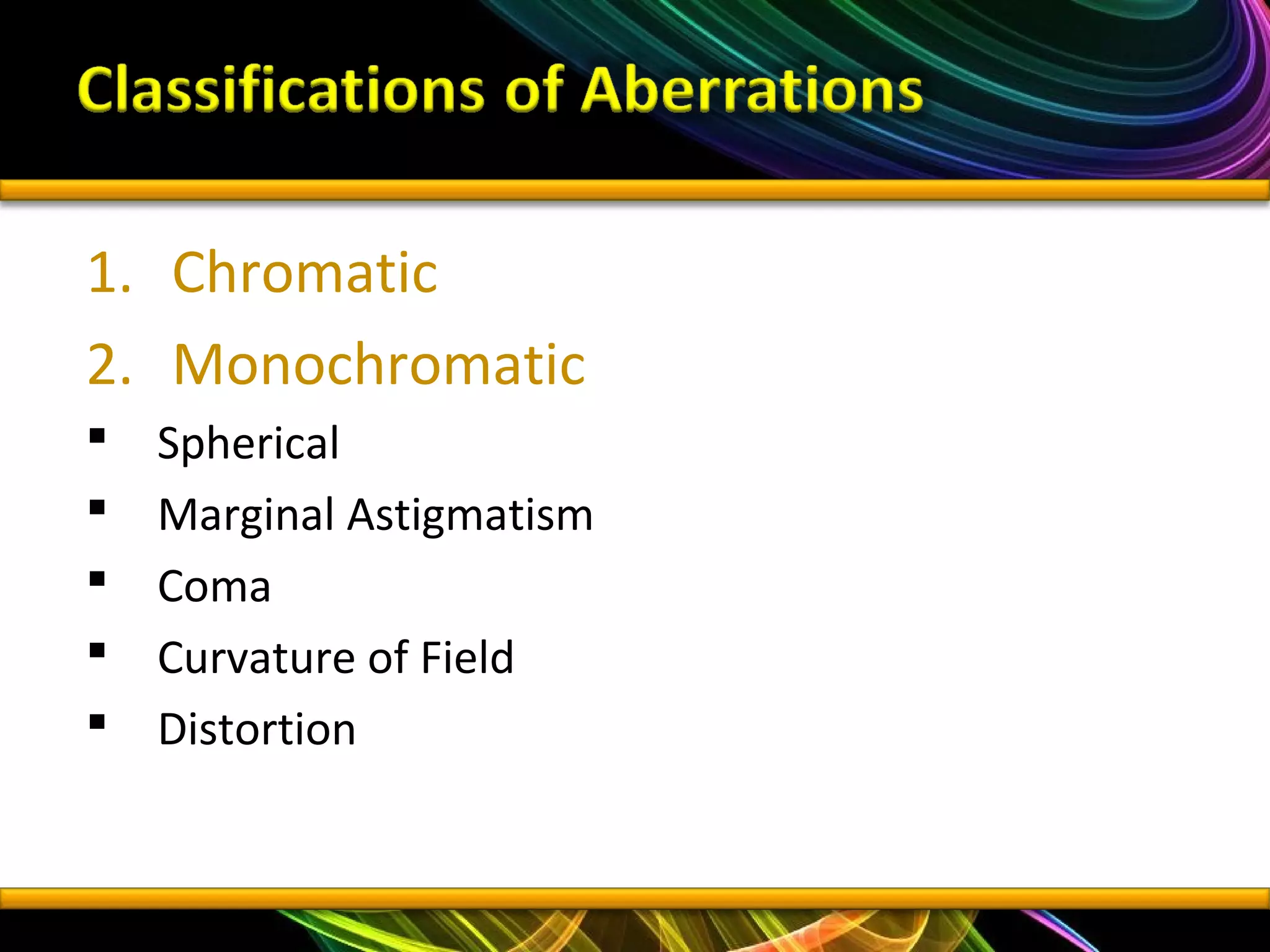 Aberrations | PPT