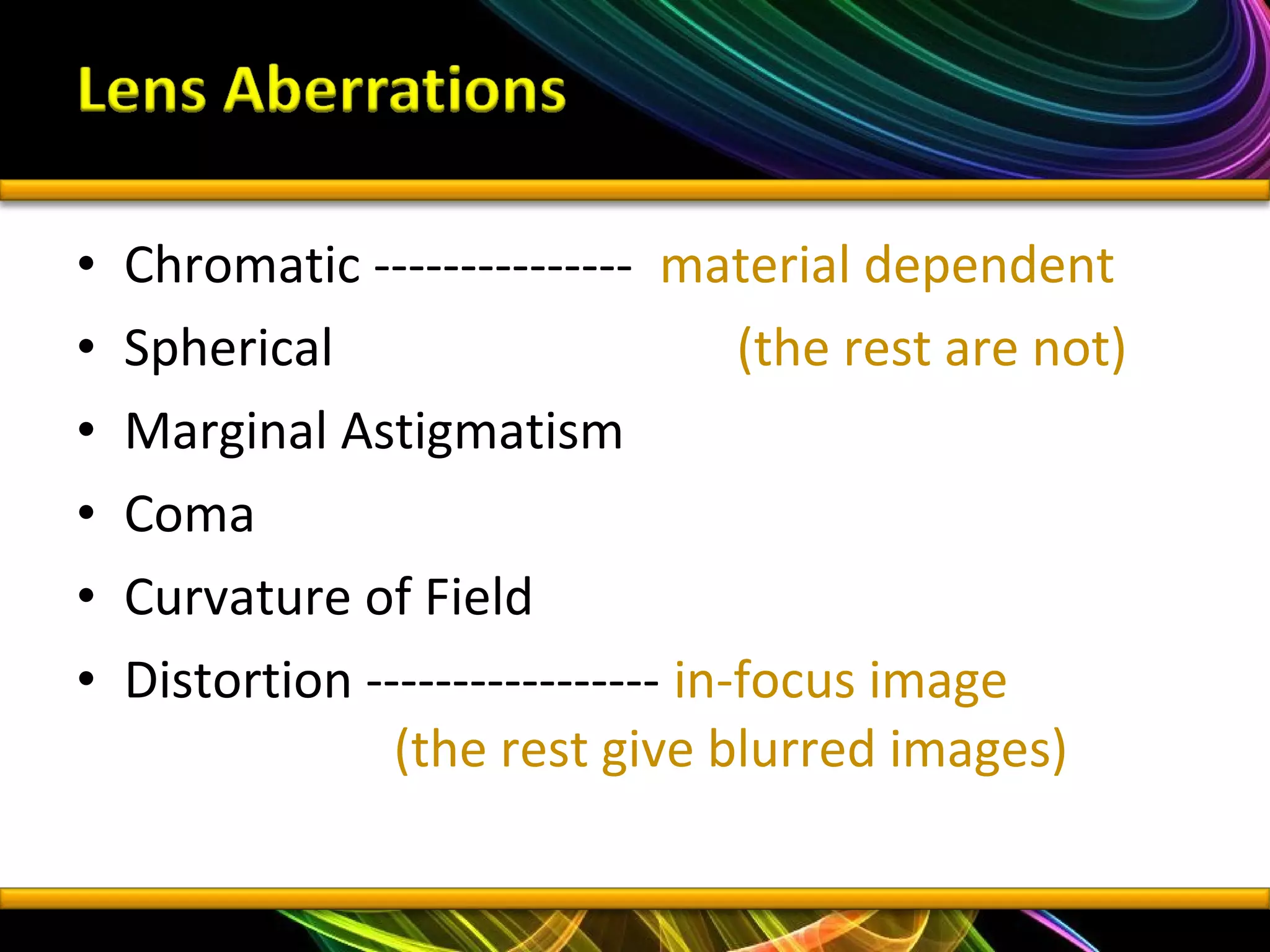 Aberrations | PPT