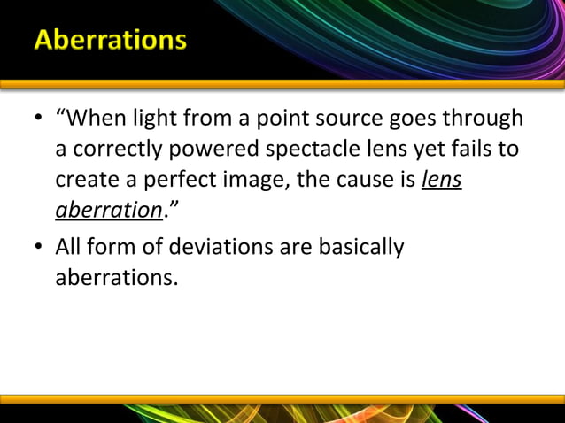 Aberrations | PPT