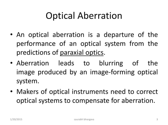 aberrations | PPTX