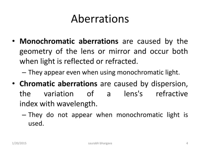 aberrations | PPTX