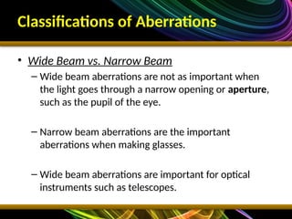aberrations-for 3RD SEM BSc optometry for | PPTX