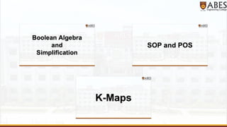 ABES - Introduction to Boolean Algebra and K-Maps.pptx