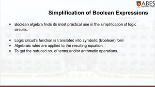 ABES - Introduction to Boolean Algebra and K-Maps.pptx