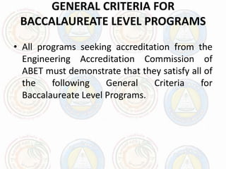 Abet acriditation | PPTX