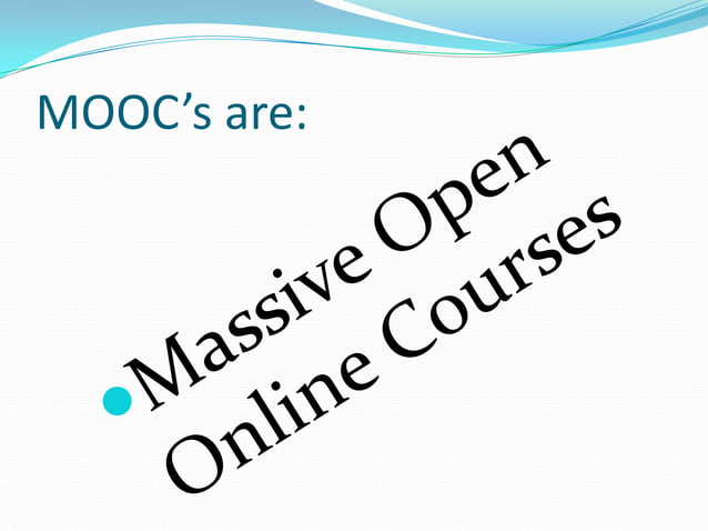 A better understanding of moocs | PPT
